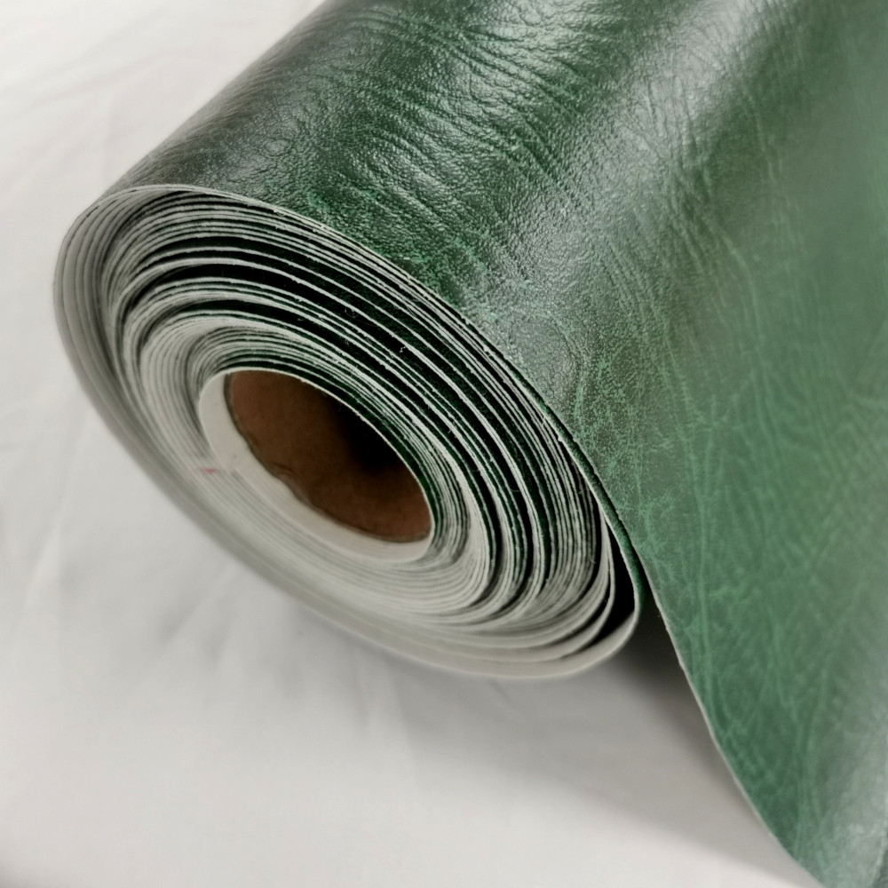 Bottle Green Distressed Leatherette Fabric, Distressed Leatherette ...